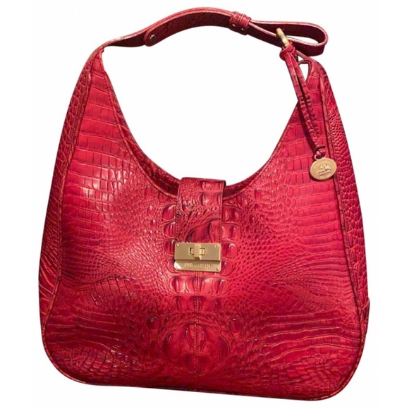 Brahmin | Bags | Brahmin Original Red Carnation Quinn Melbourne Bag In ...